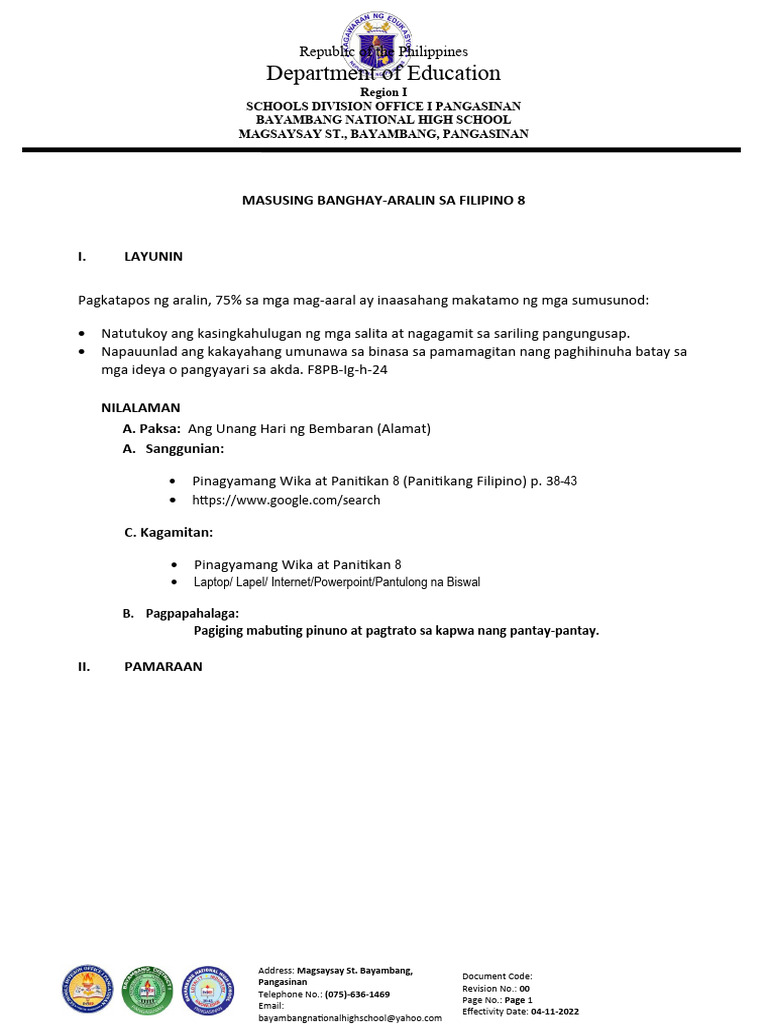 Jess - Classroom-ObservationBembaran1 | PDF