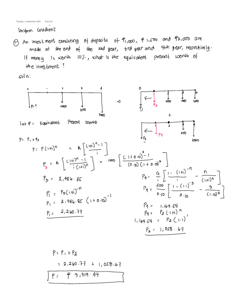 Arithmetic Gradient Problem 1 Handouts | PDF
