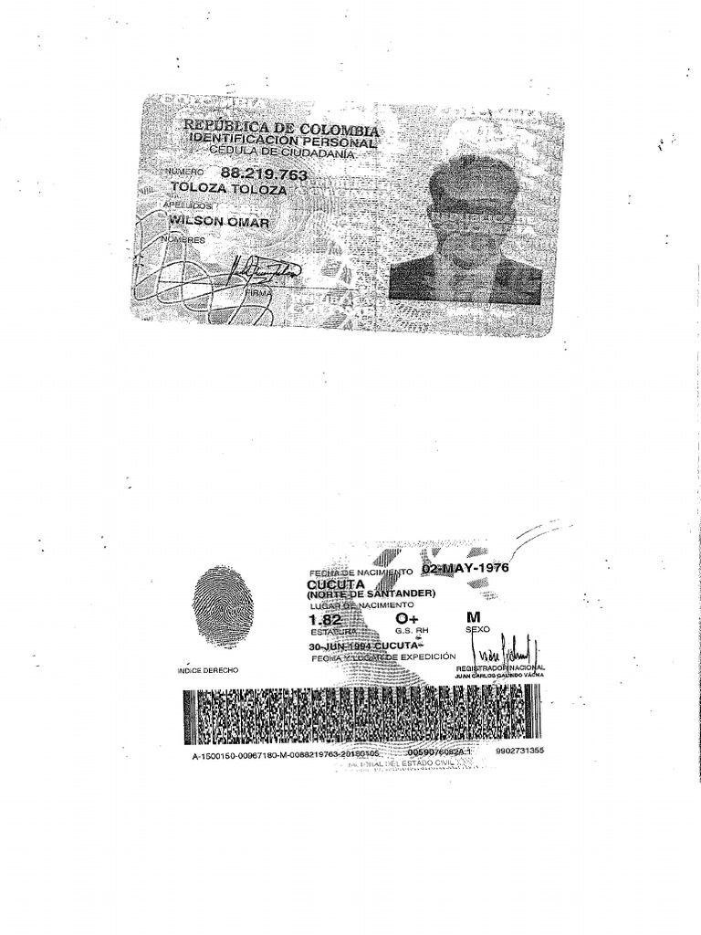 Fotocopia CC 88219763 Wilson Toloza 8 | PDF