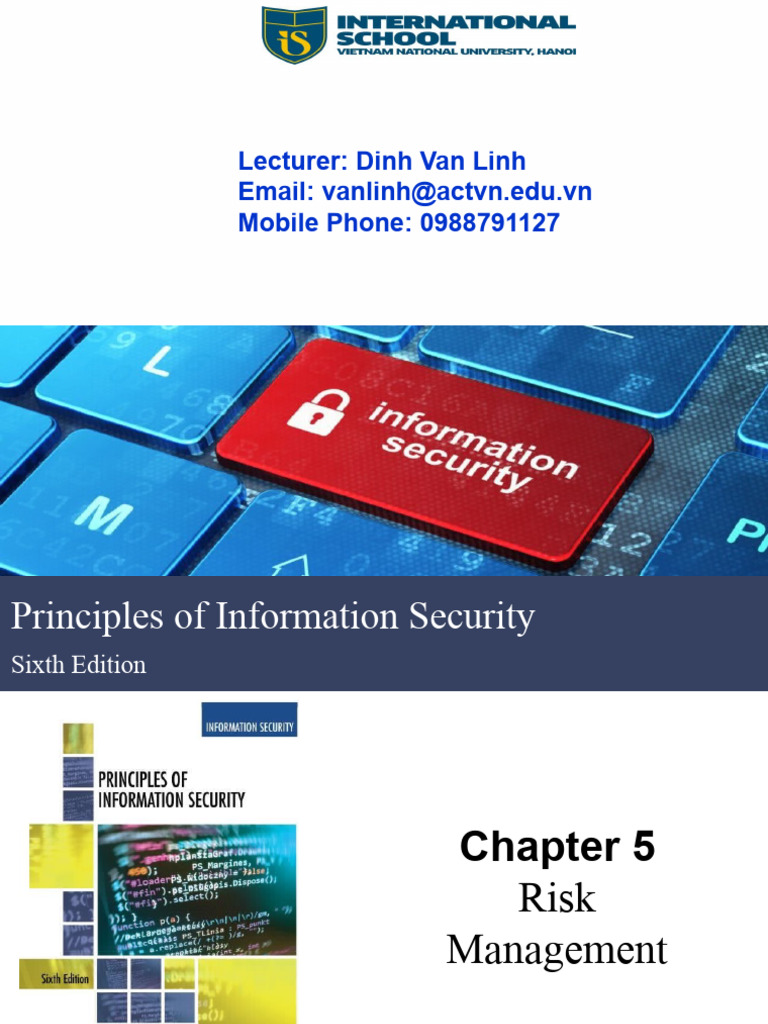 Information Security Ch05 2.1.2024 | PDF | Risk | Copyright
