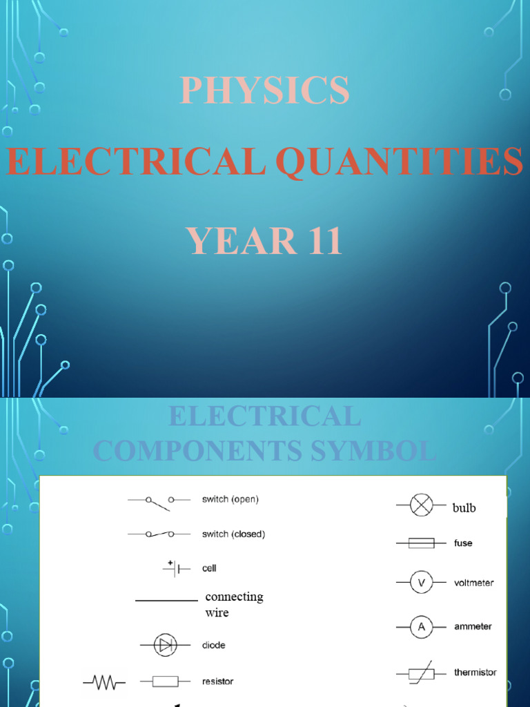 SKMJ - Electrical Quantities | PDF | Voltage | Series And Parallel Circuits