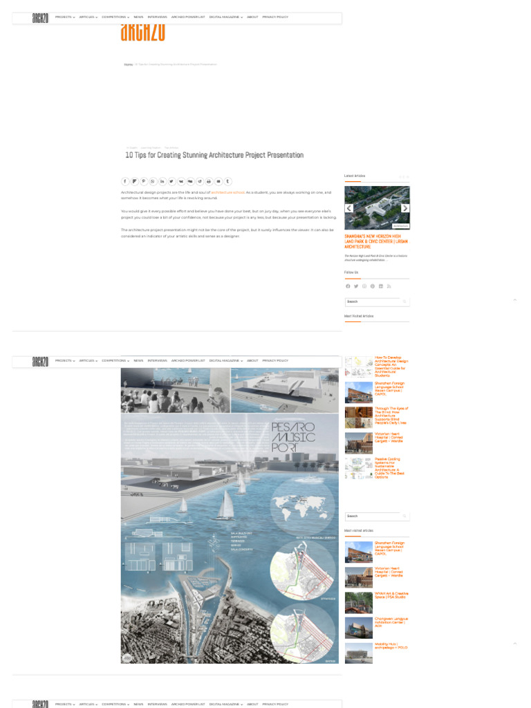 10 Tips For Creating Stunning Architecture Project Presentation | PDF ...