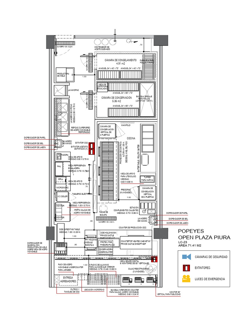 Equipamiento Popeyes Open Plaza Piura | PDF