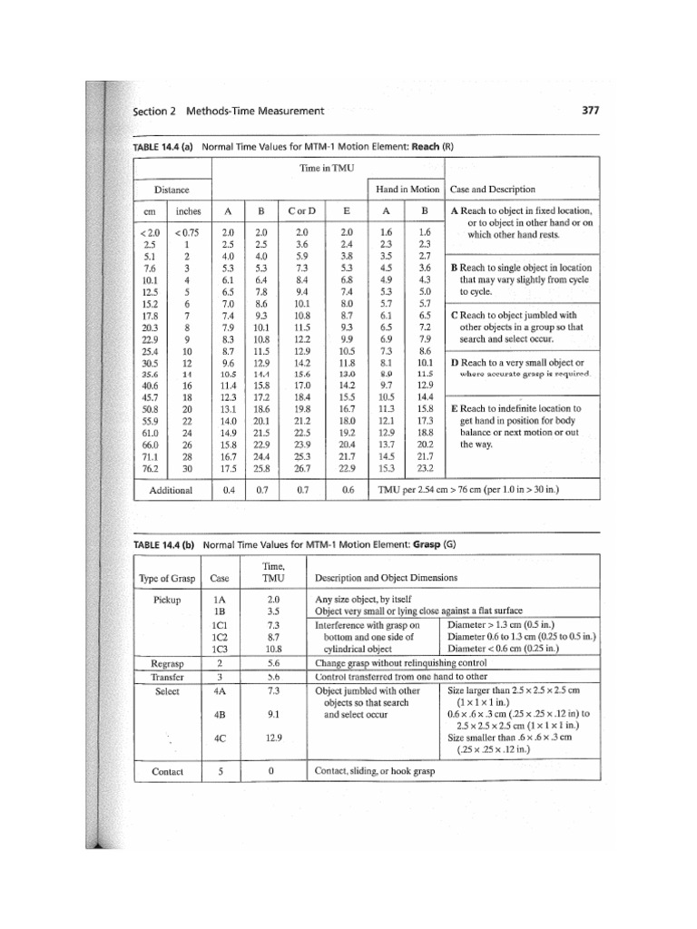 MTM1 Tables | PDF