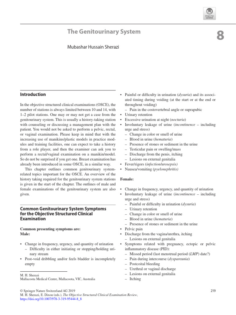 Sherazi 2019. The Genitourinary System | PDF | Urinary Incontinence ...