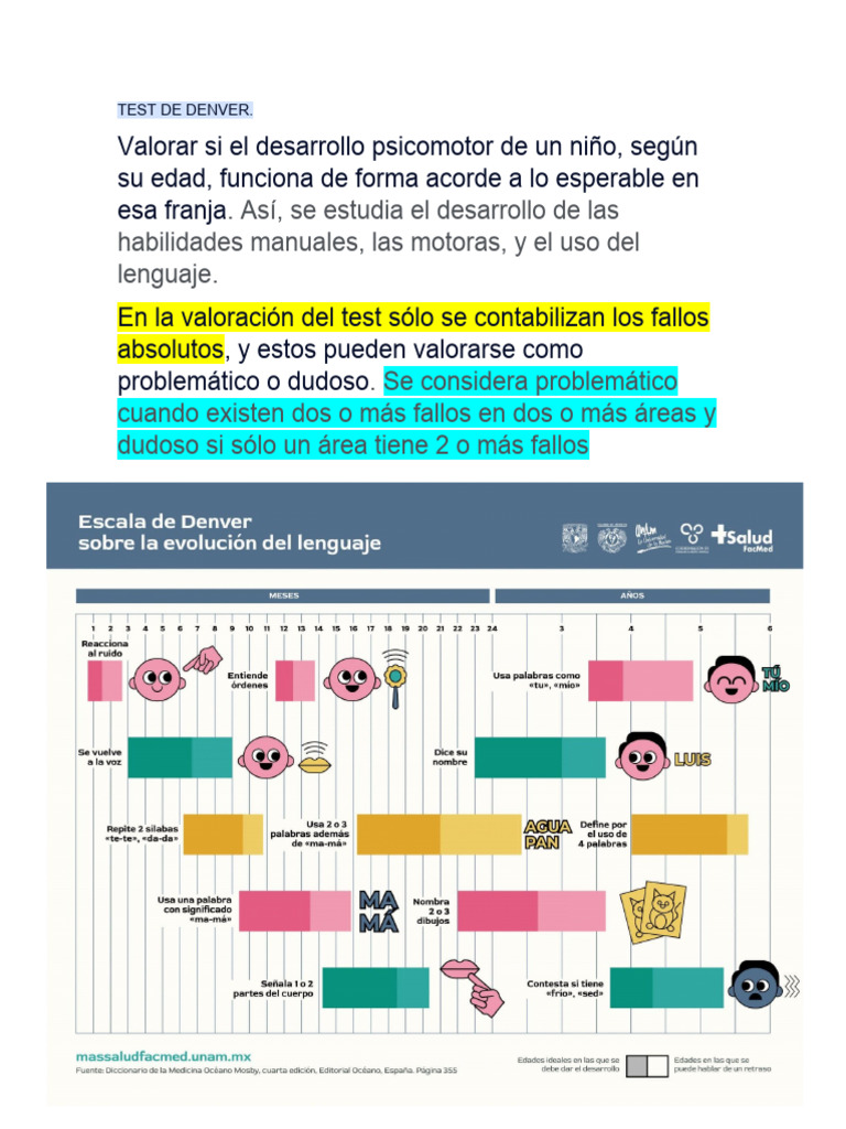 Test de Denver | PDF