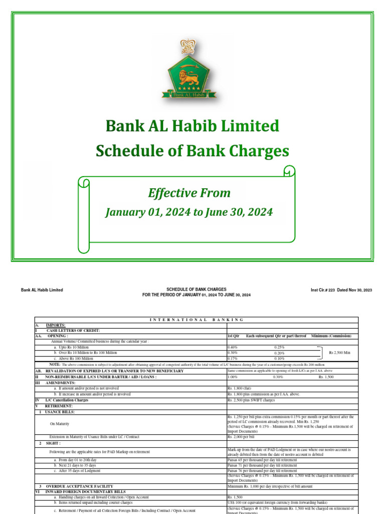 SOC Jan June 2024 - English | PDF | Letter Of Credit | Cheque