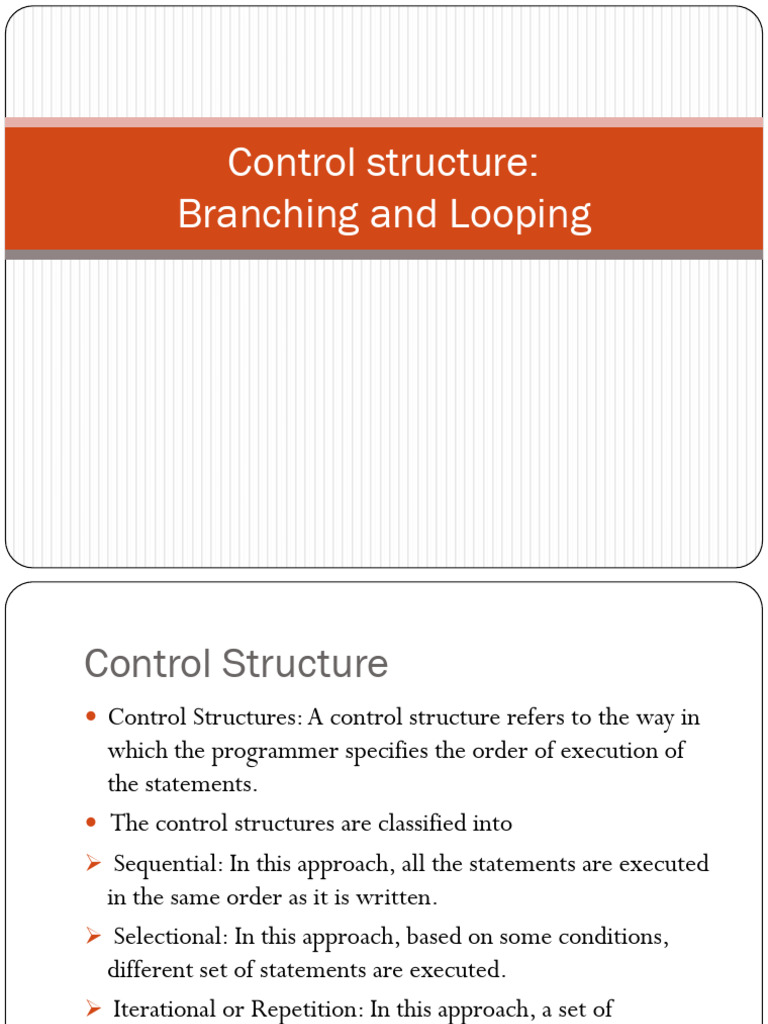 4-Branching Statements-02-08-2023 | PDF | Control Flow | Software ...