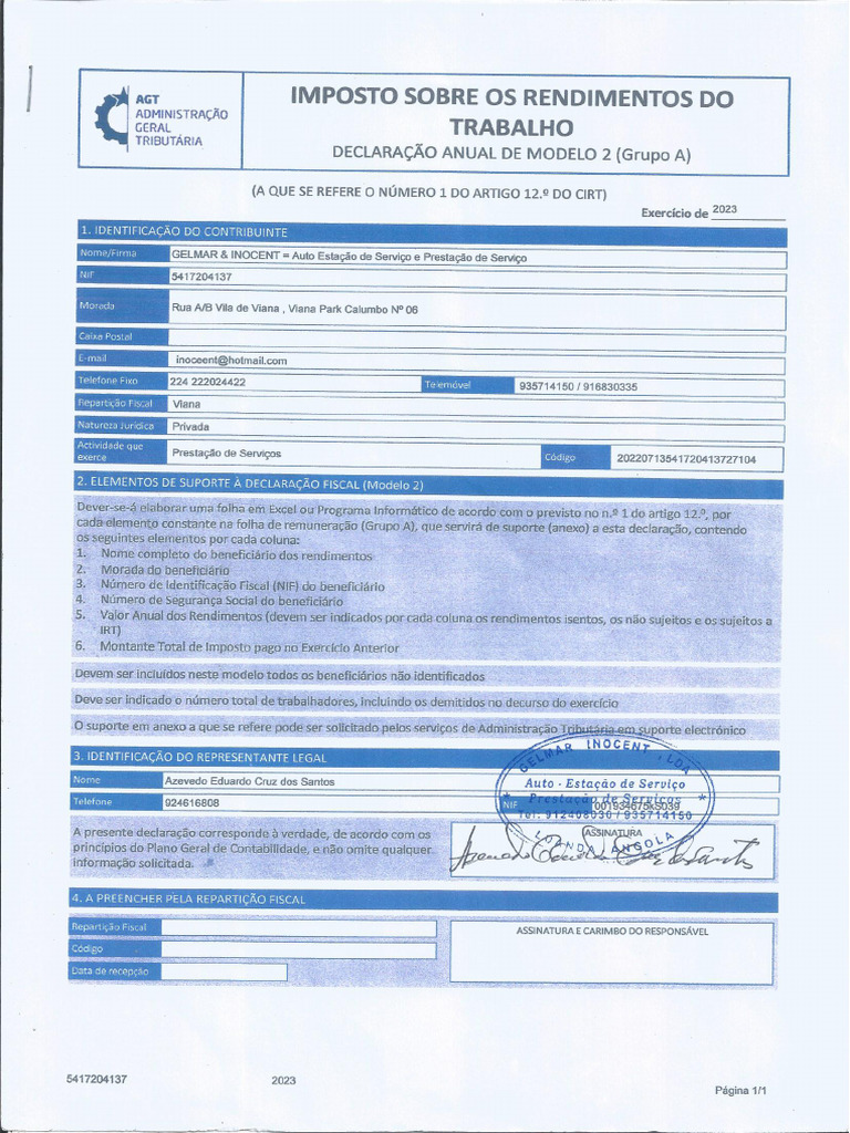 Irt Modelo 2023 | PDF