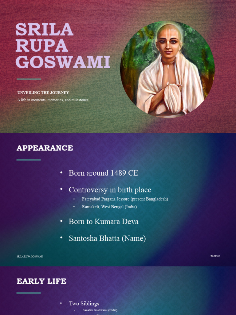 Srila Rupa Goswami | PDF | Forms Of Vishnu | Theistic Indian Philosophy