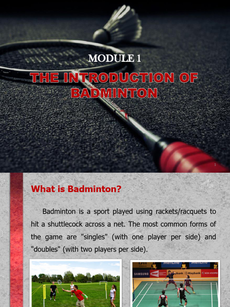 PE2 Module 1 Introduction of Badminton 1 | PDF