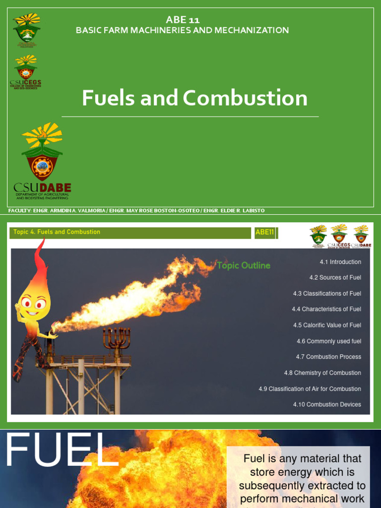 Fuels and Combustion in Agriculture | PDF | Fuels | Combustion