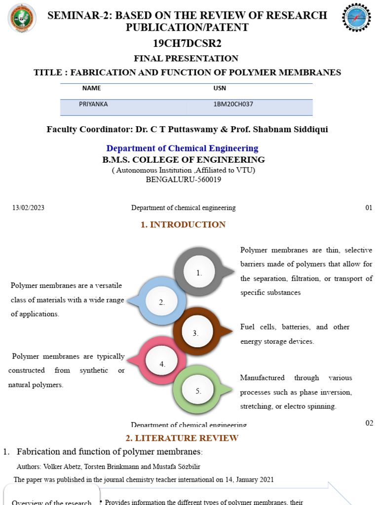 Priyanka 1BM20CH037 SeminarPPT | PDF