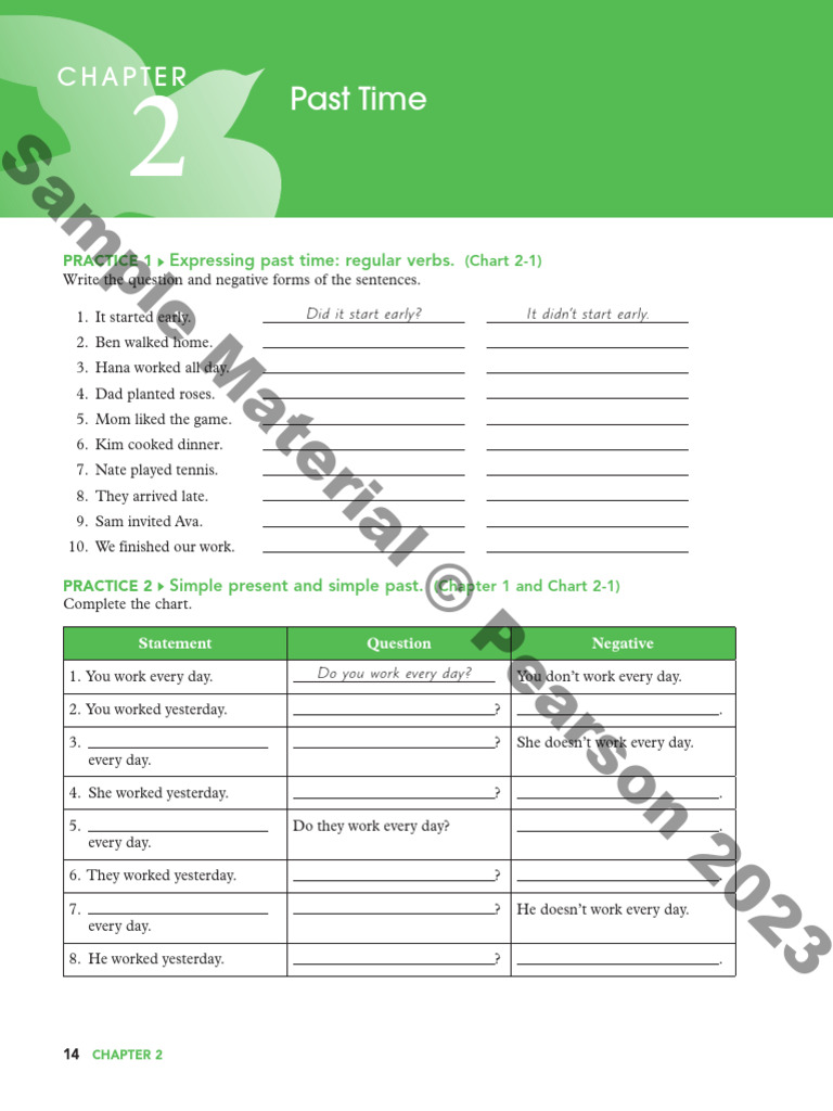 Azar-Hagen Fundamentals of English Grammar U2 - Workbook | PDF | Stress (Linguistics) | Marathon