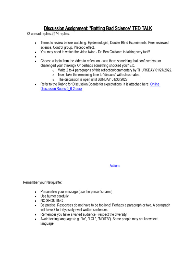 Battling Bad Science TED | PDF | Placebo | Clinical Trial