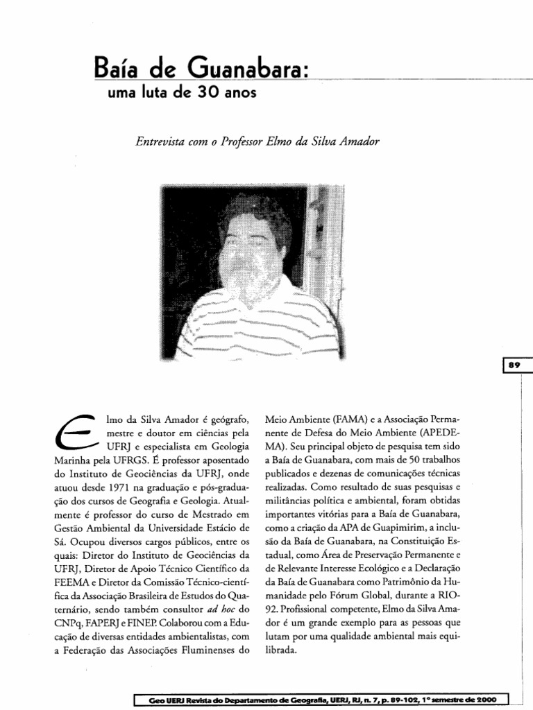 Elmo Da Silva Amador Geobiografia 5 | PDF
