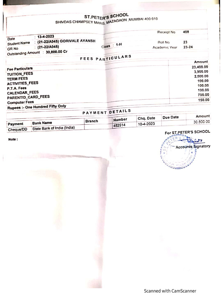 Schoolfees | PDF