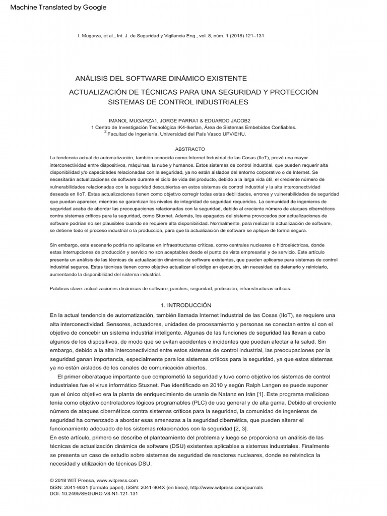 Análisis Del Software Dinámico Existente Actualización de Técnicas para ...