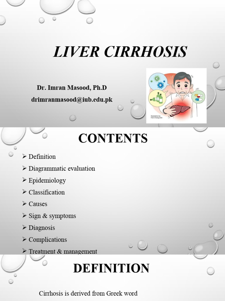Chapter - 2 - C - II Liver Cirrhosis | PDF | Cirrhosis | Medicine