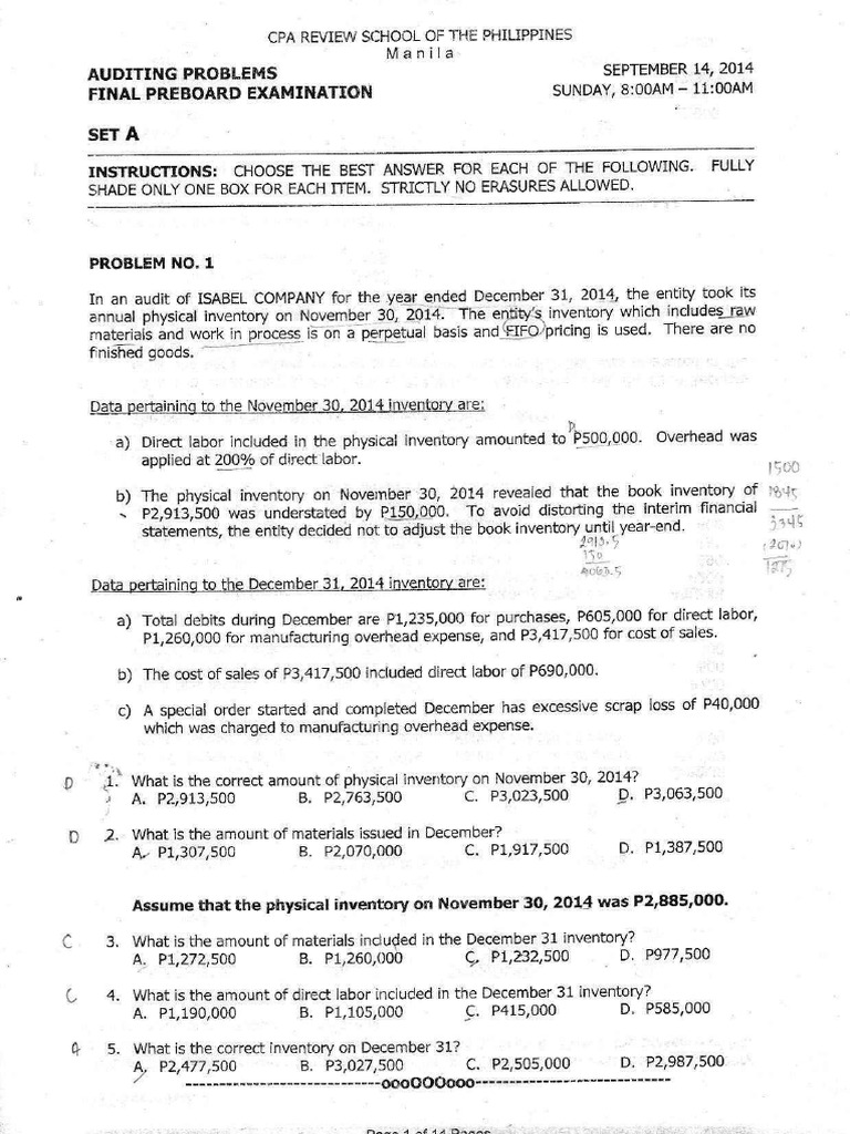 AP - (Final Preboard) | PDF