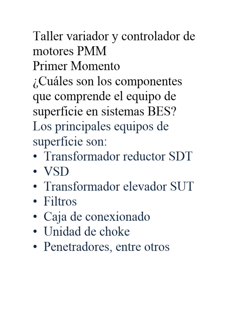 Taller Variador y Controlador de Motores PMM | PDF | Ingenieria ... Taller Variador y Controlador de Motores PMM | PDF | Ingenieria ...