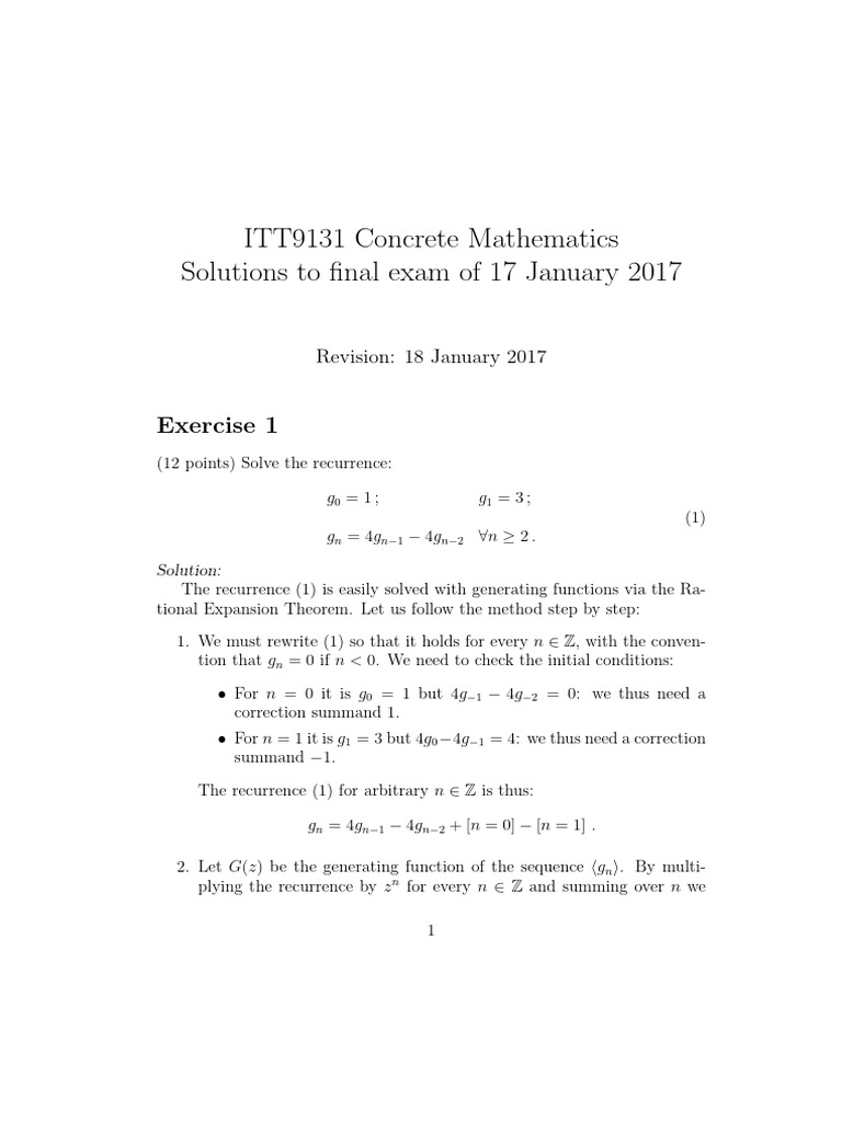 Final2 Solutions | PDF