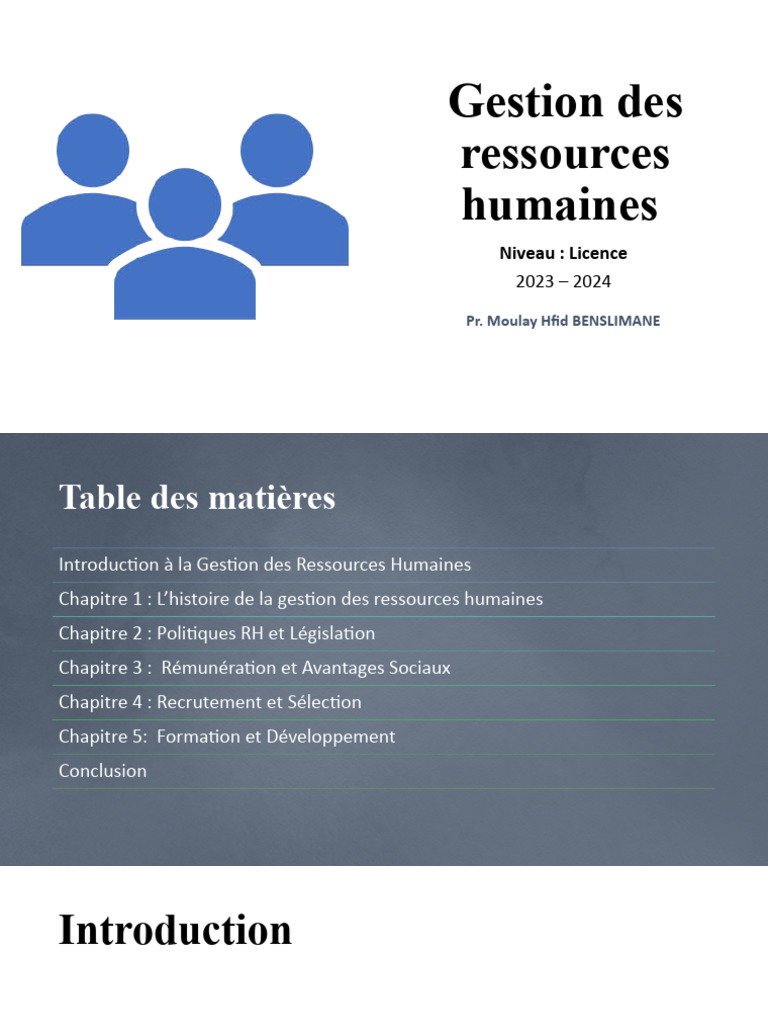 Évolution de la Gestion des RH en 2023 | PDF | Gestion des ressources ...