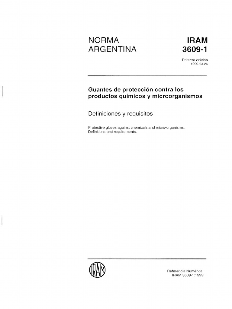 Iram 3609-1 | PDF