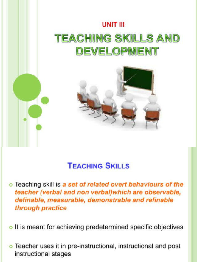 Teaching Skills and Development | PDF