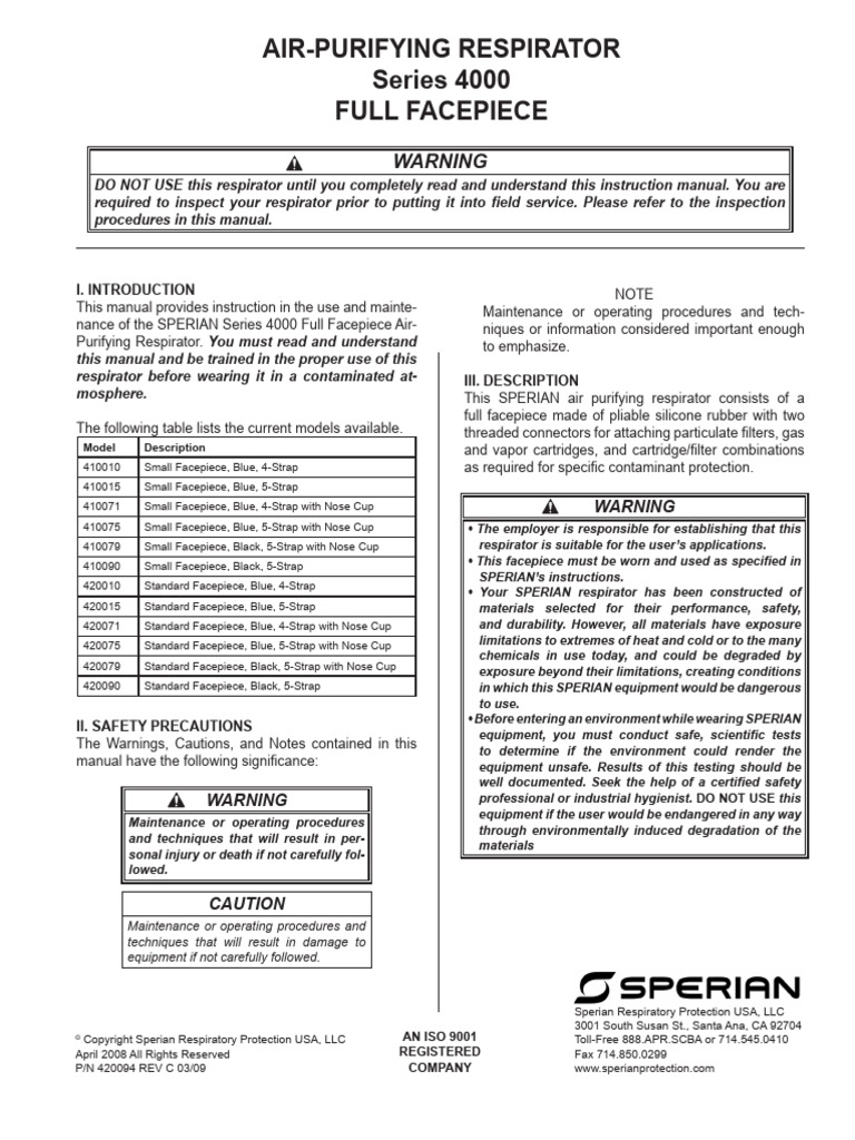 HS - 4000 - Welding - (Niosh) - Survivair 4000 S - Series Manual | PDF | Materials | Chemical ...