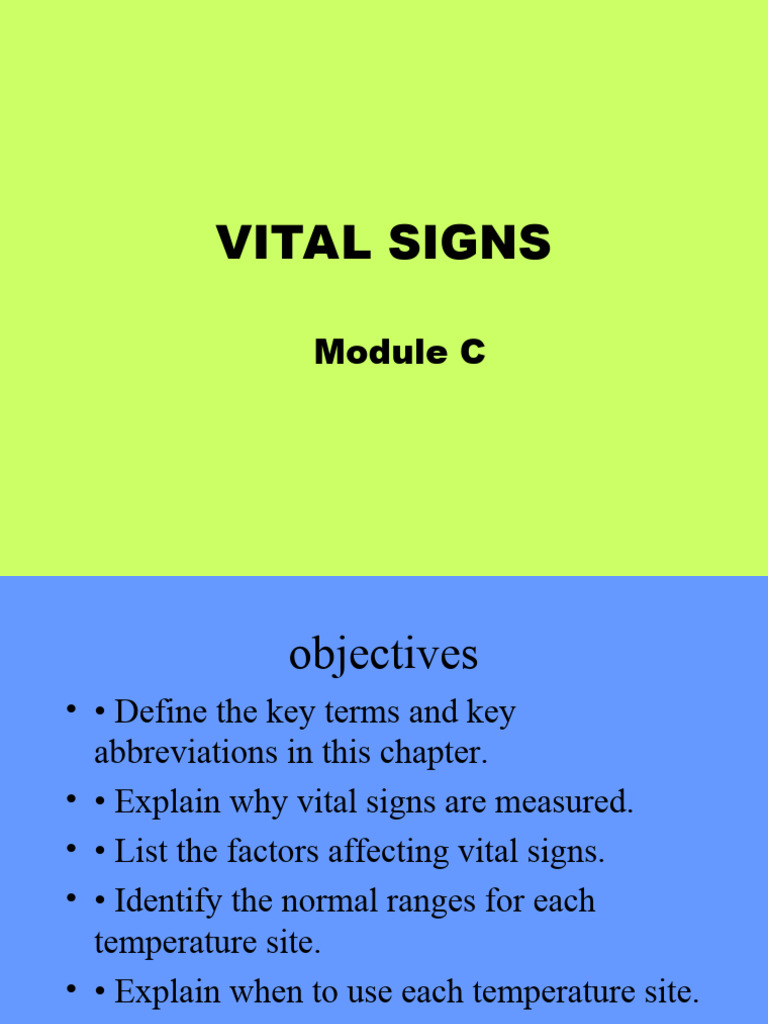Vital Signs Hca | PDF | Fever | Causes Of Death