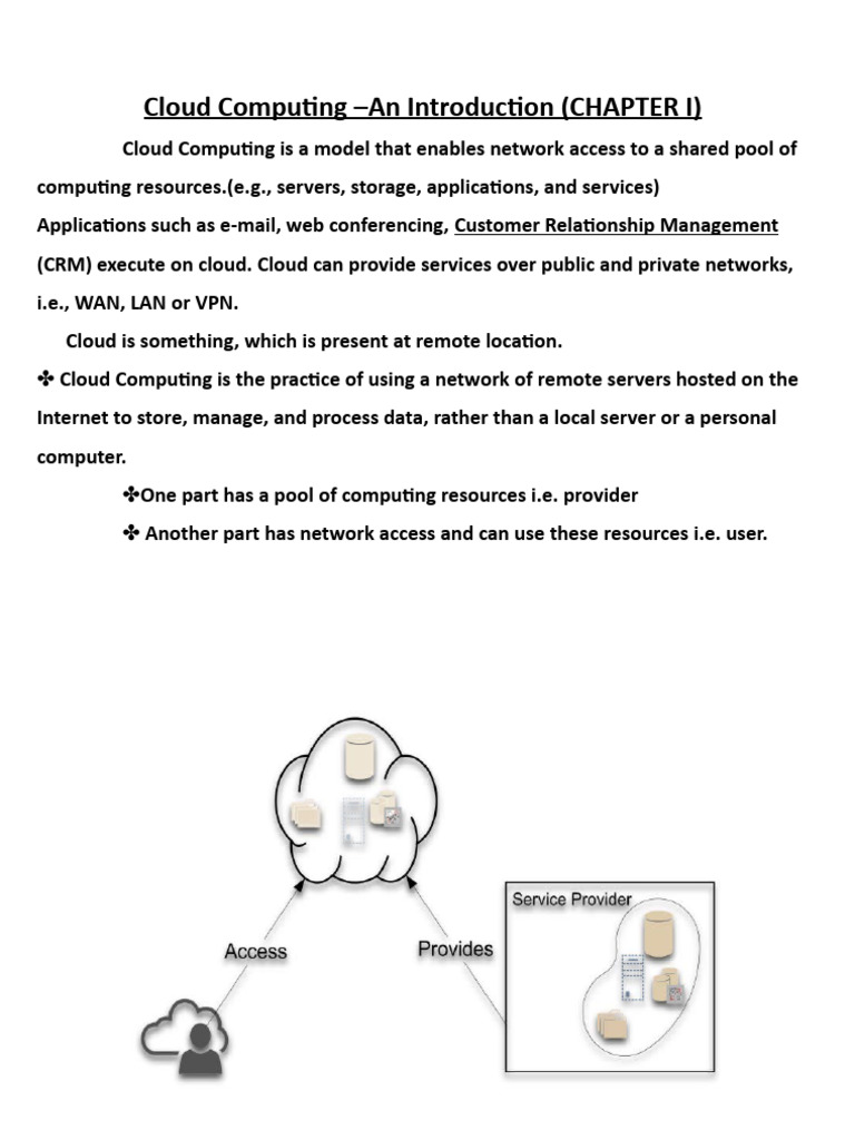 CHAP - I (Cloud Computing) | PDF | Cloud Computing | Platform As A Service