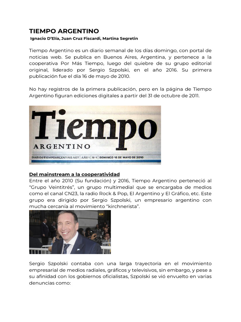 Ignacio D'Elía, Juan Cruz Fiscardi, Martina Segretin - TIEMPO ARGENTINO ...