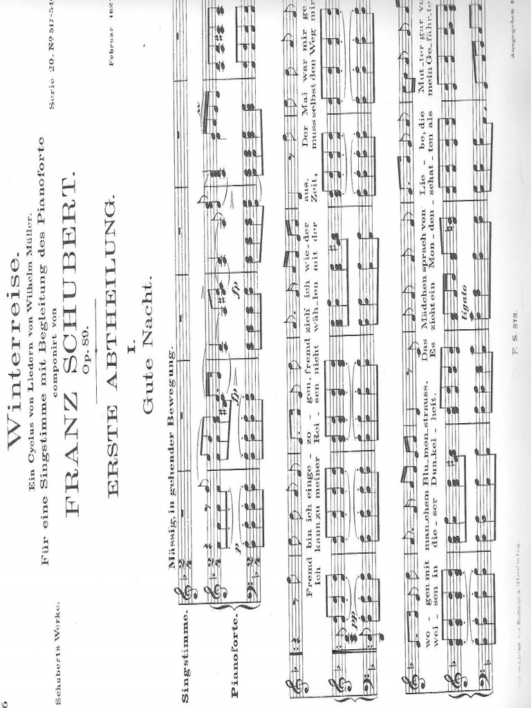 Schubert Winterreise | PDF