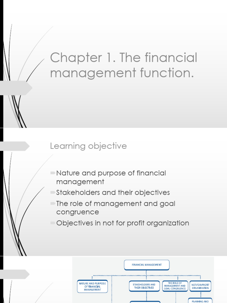Chapter 1. The Financial Management Function | Download Free PDF ...