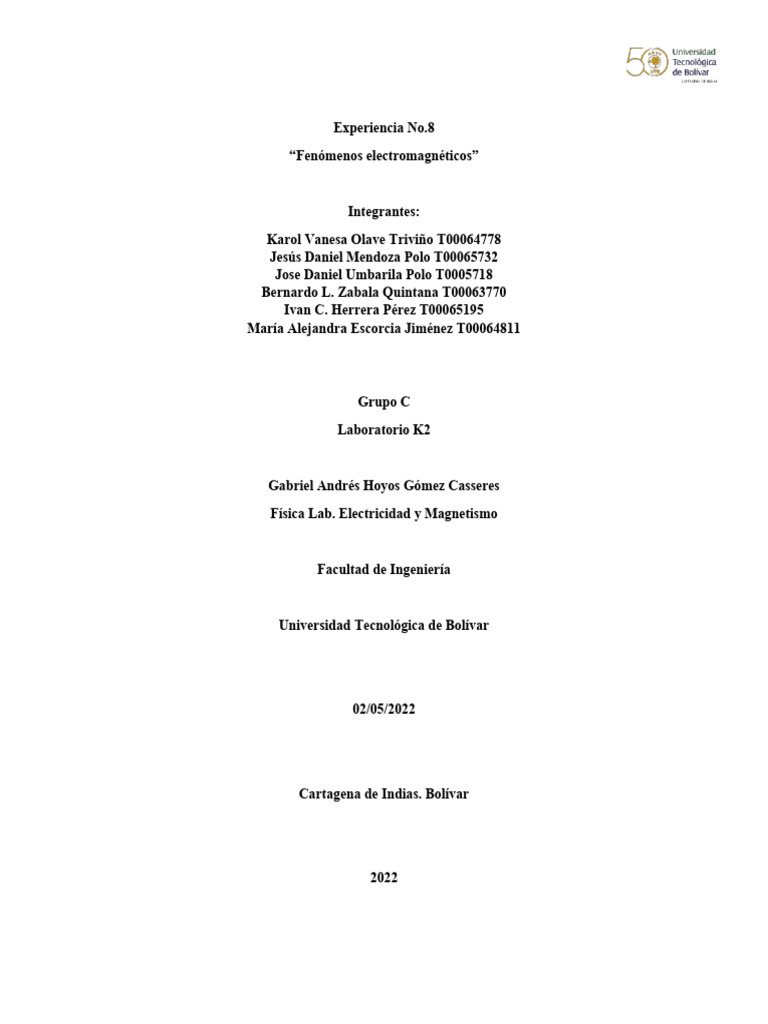 Exp 8 F2 Prein | PDF