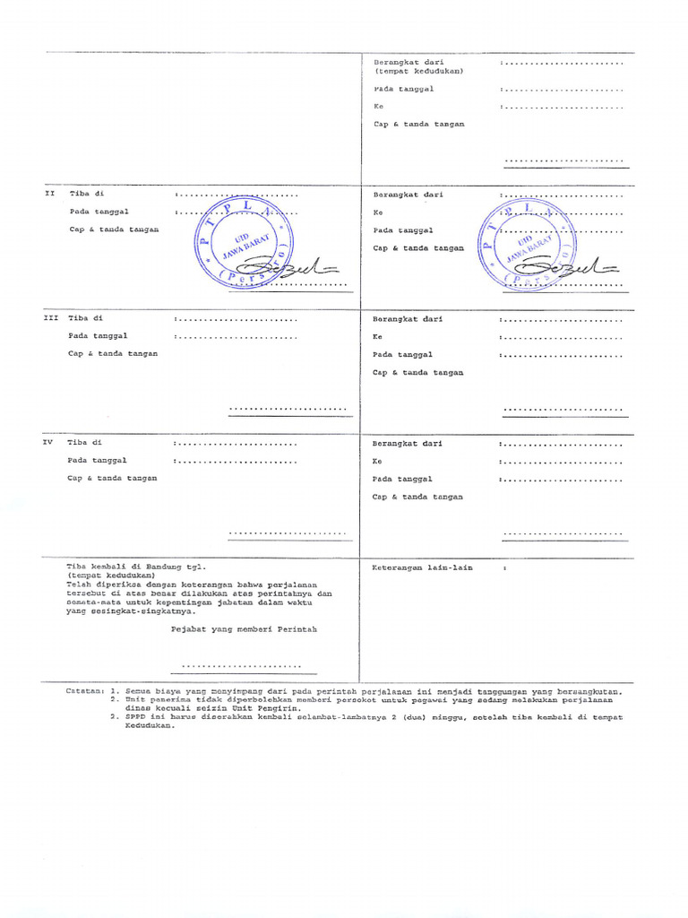 Blanko SPPD - Asmam Umum | PDF