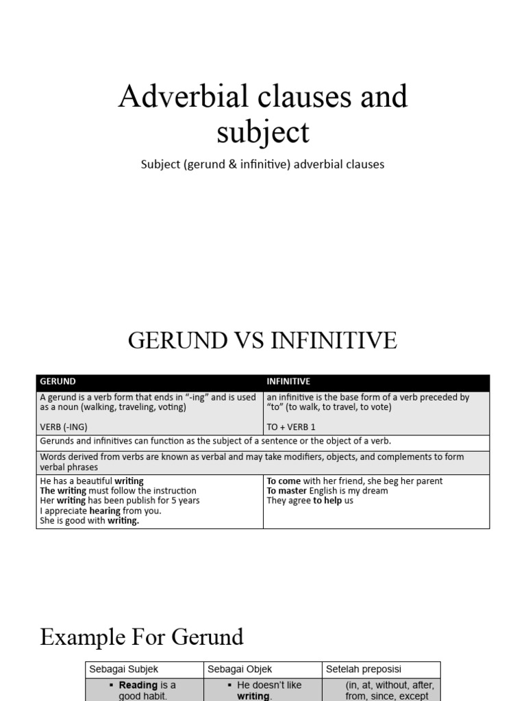 Understanding Adverbial Clauses | PDF | Verb | Adverb