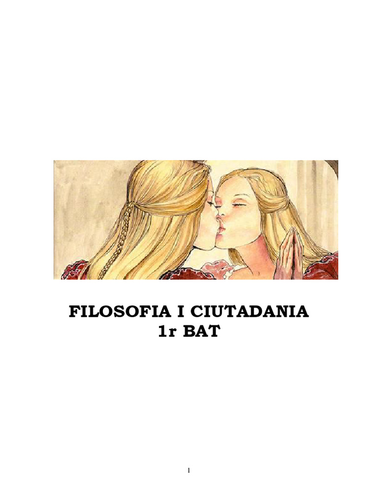 Filosofia 1r BAT - Dossier Assignatura | PDF