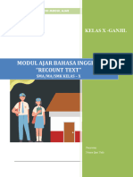 Modul Ajar Recount Text Kelas X | PDF