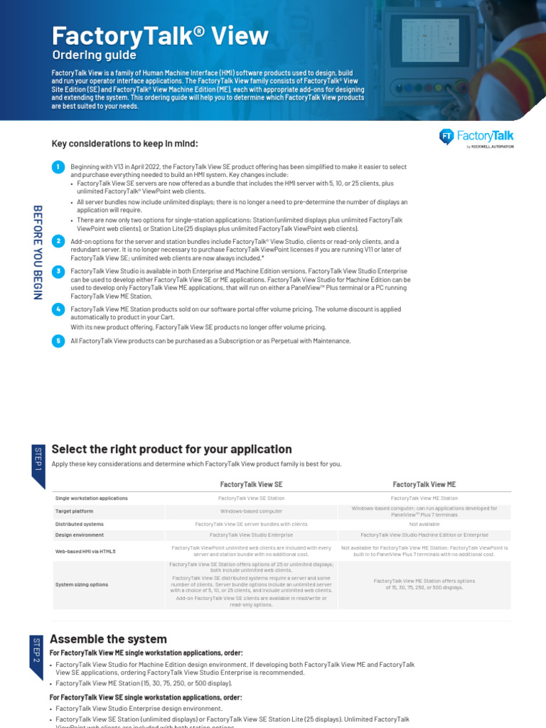 FactoryTalk View | PDF | Application Software | Client (Computing)