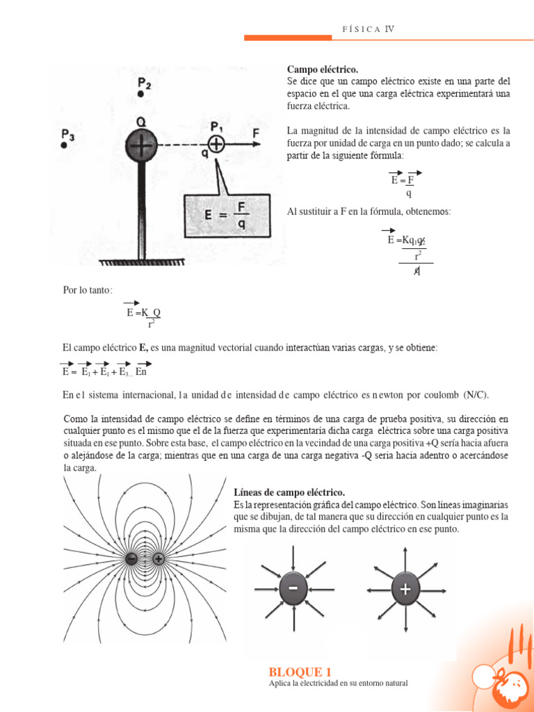 Fsica Cuatro 2022 Cuatro 1 | PDF | Campo eléctrico | Electricidad