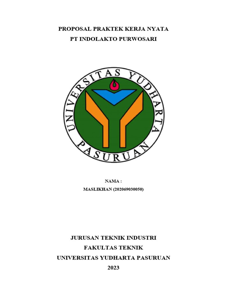 Proposal Pt. Indolakto Maslikhan | PDF