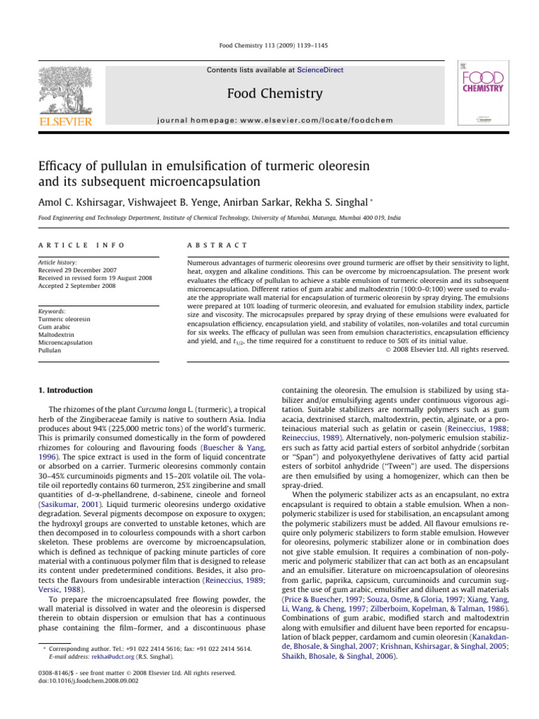 Emulsion Formulation | Download Free PDF | Emulsion | Turmeric
