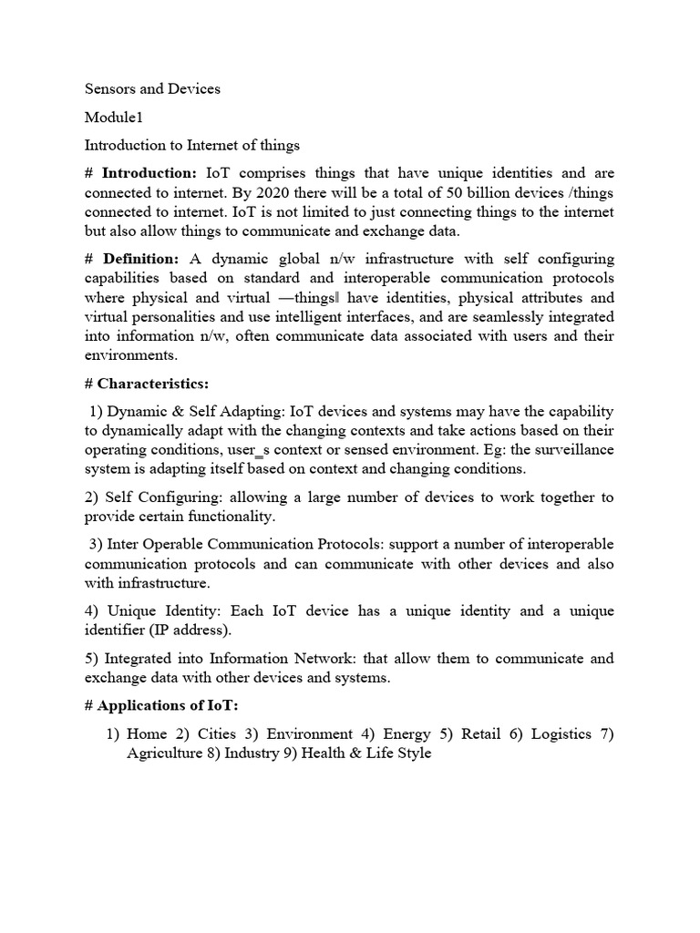 Sad Unit 1 | Download Free PDF | Transmission Control Protocol | Wireless Sensor Network