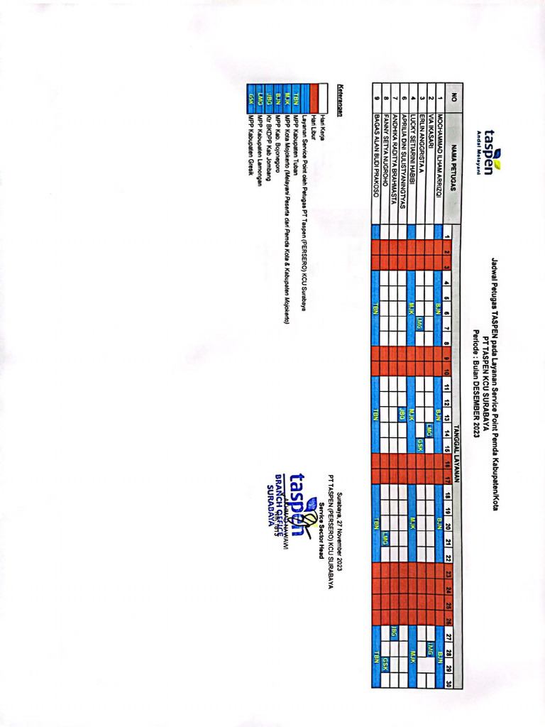 Jadwal Spoc Desember 2023 | PDF