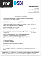 EV Loan Interest Certificate for Tax Deduction | PDF | Loans | Tax Deduction