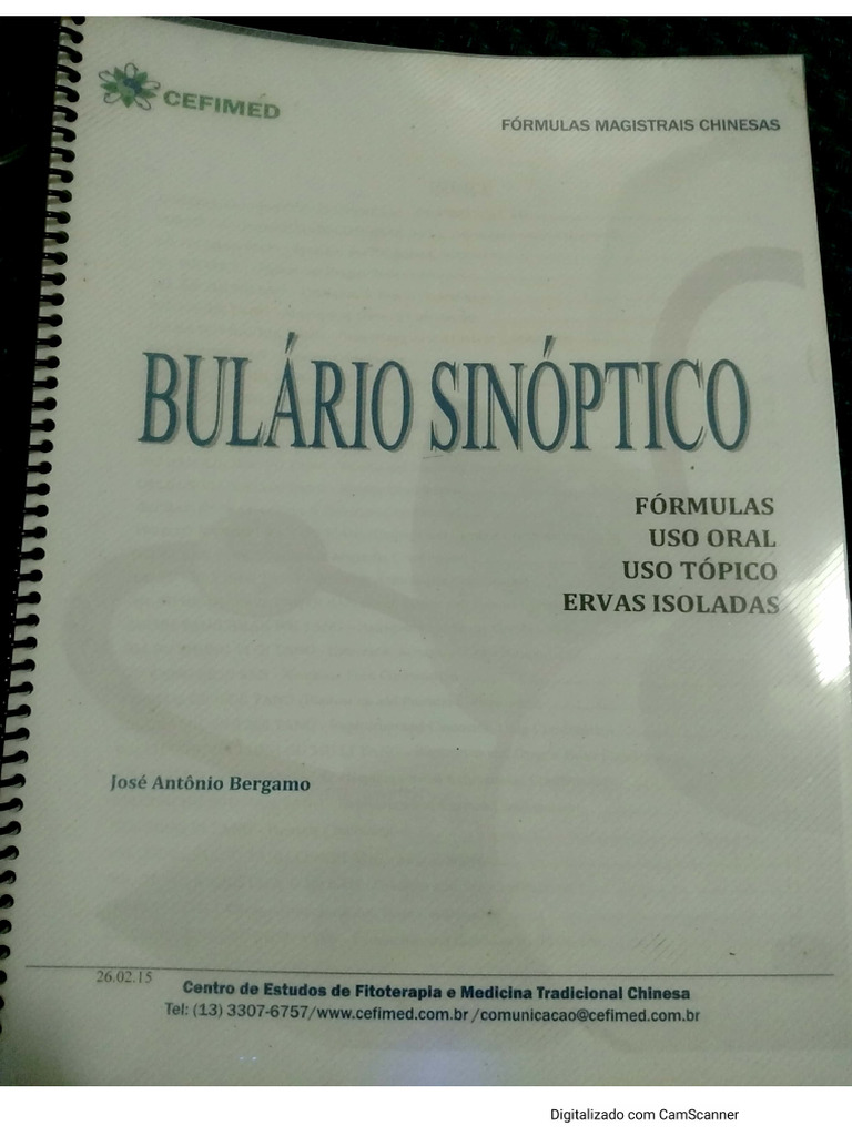 Bulário Sinóptico - Cefimed | PDF