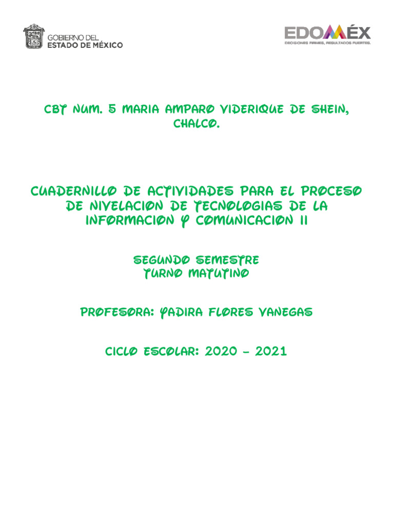 Actividades de Nivelación Tics Ii | PDF | Informática | Software