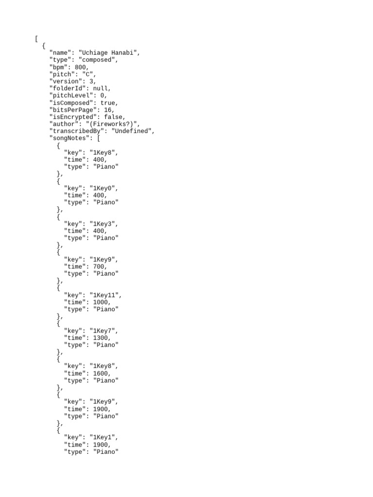 Uchiage Hanabi Fireworks Converted Json Pdf Piano Music Theory 